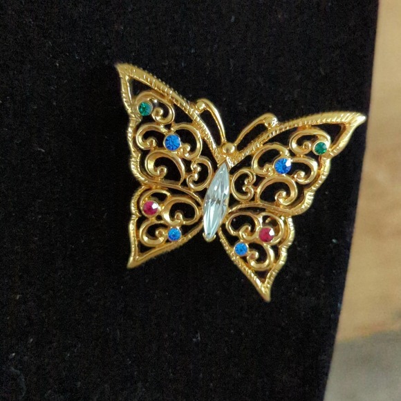 Monet | Jewelry | Vintage Goldtone Butterfly Brooch By Monet | Poshmark